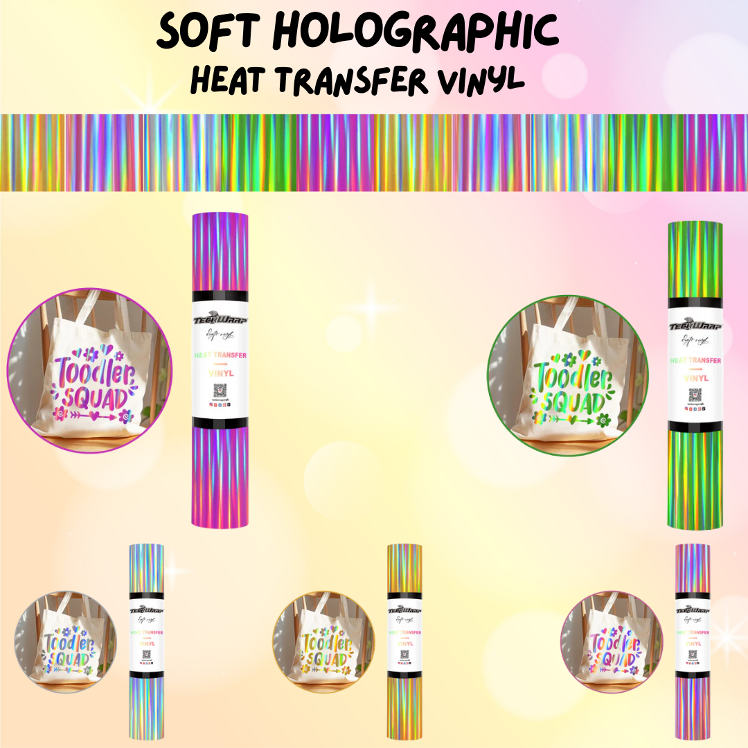 Soft Holographic - TeckWrap Heat Transfer Vinyl – Sticky Vinyl Australia