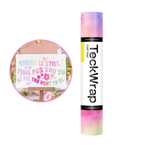 Gradient Rainbow Cloud - TeckWrap Permanent Adhesive Vinyl – Sticky ...