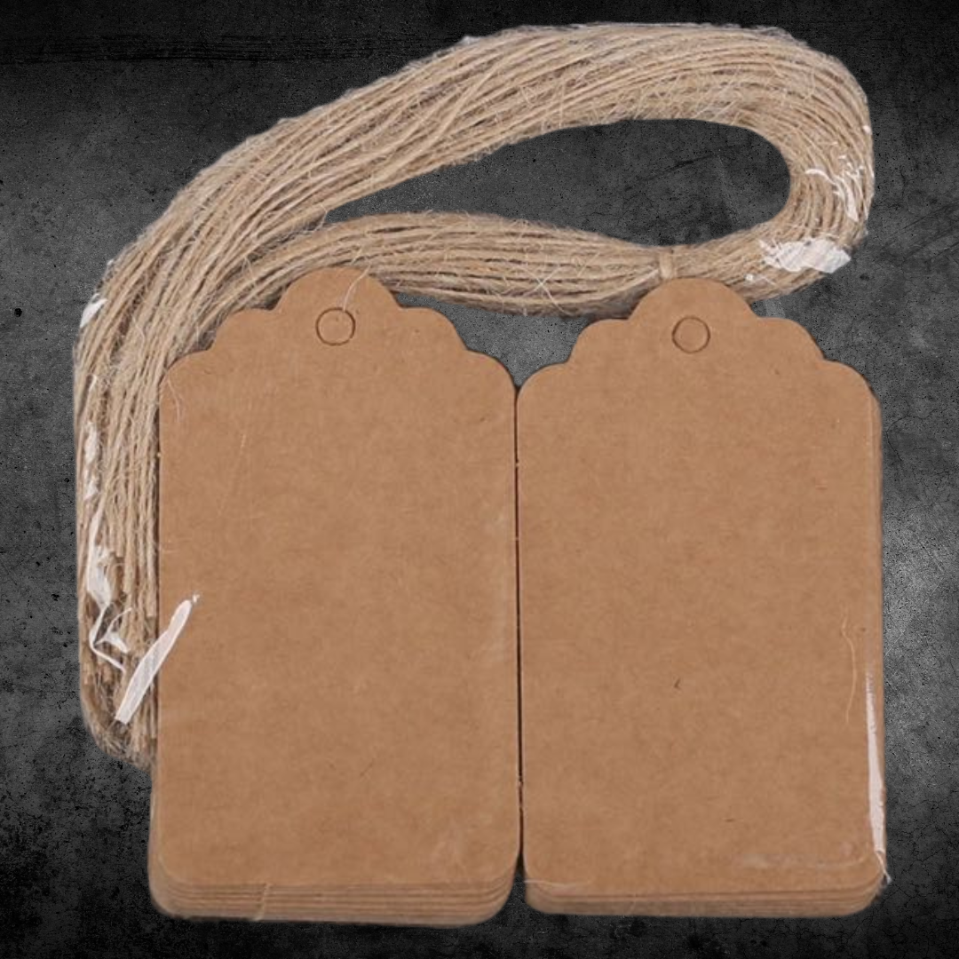 Kraft Gift Tag with String - Blank 20 pack – Sticky Vinyl Australia